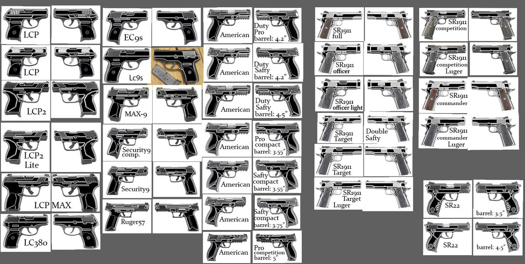 Ruger Templates for Design and Engraving (beyond Affordable) - Etsy