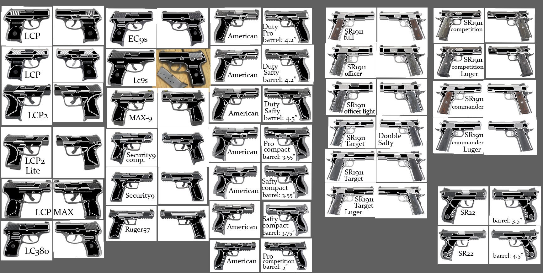 Ruger Templates for Design and Engraving (beyond Affordable) - Etsy