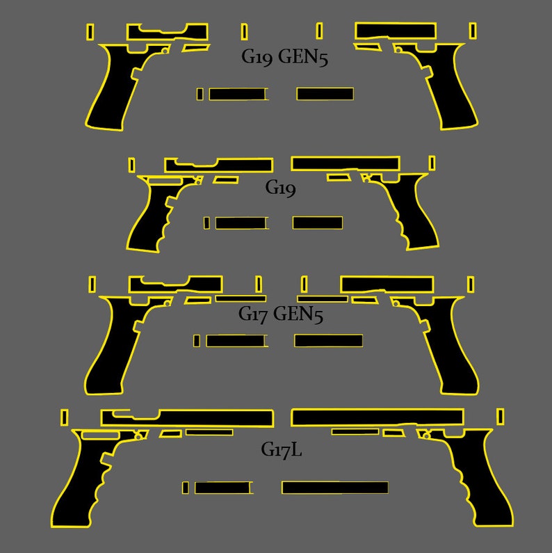 Glock Templates for Design and Engraving (beyond Affordable) - Etsy