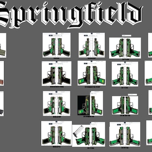 Springfield Templates for Design and Engraving (beyond Affordable) - Etsy