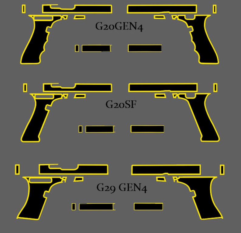 Glock Templates for Design and Engraving (beyond Affordable) - Etsy