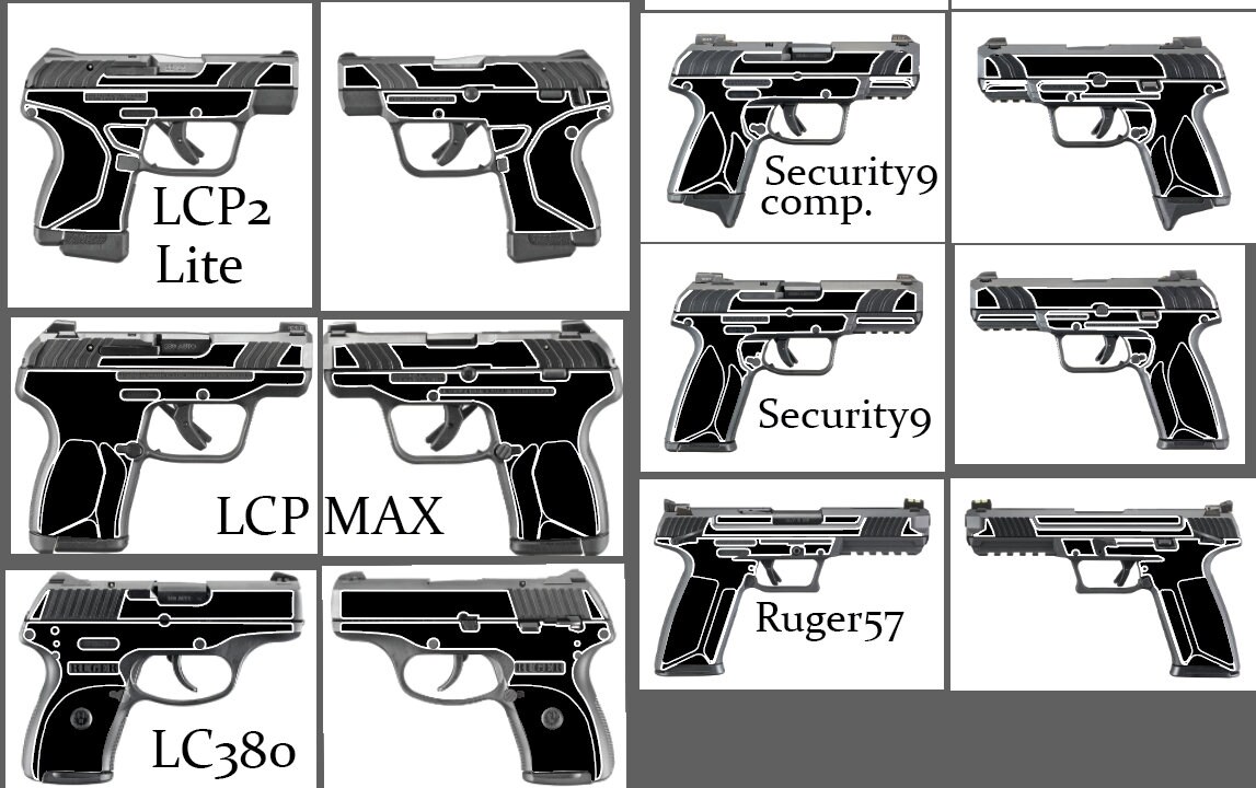 Ruger Templates for Design and Engraving (beyond Affordable) - Etsy