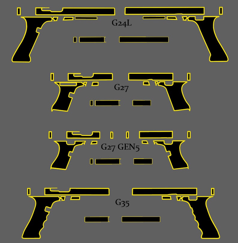 Glock Templates for Design and Engraving (beyond Affordable) - Etsy