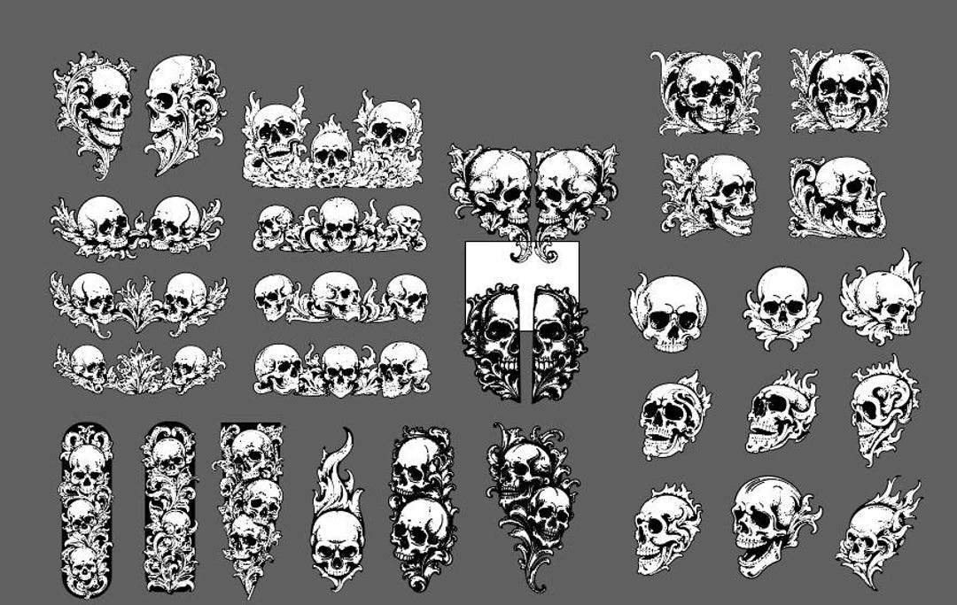 Vectored Skull Designs - Etsy