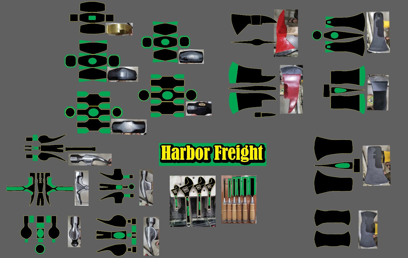 Popular Harbor Freight Tools Templates for Design With Laser Engraving ...