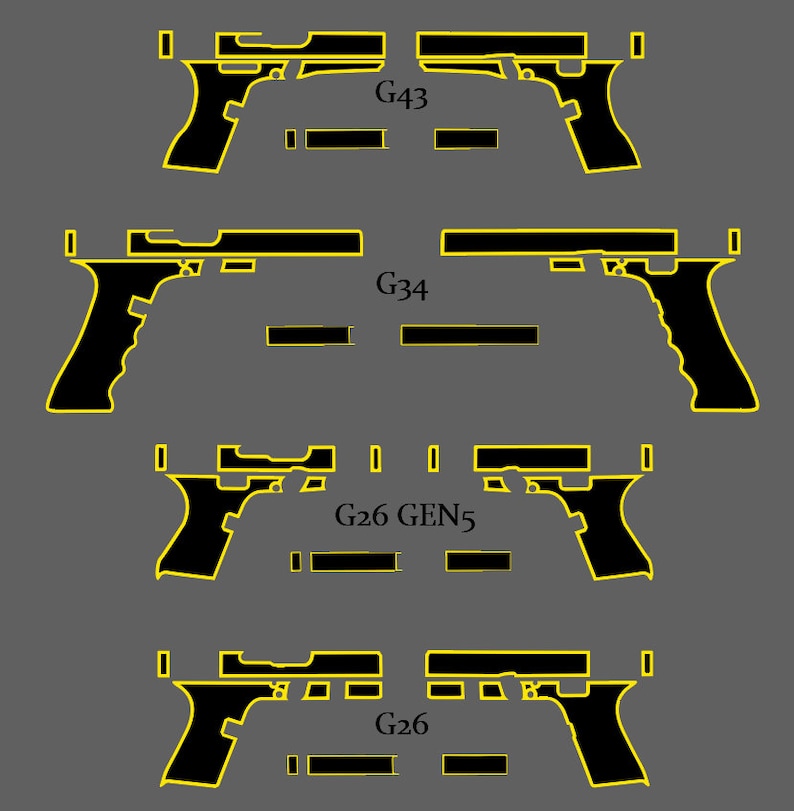 Glock Templates for Design and Engraving (beyond Affordable) - Etsy