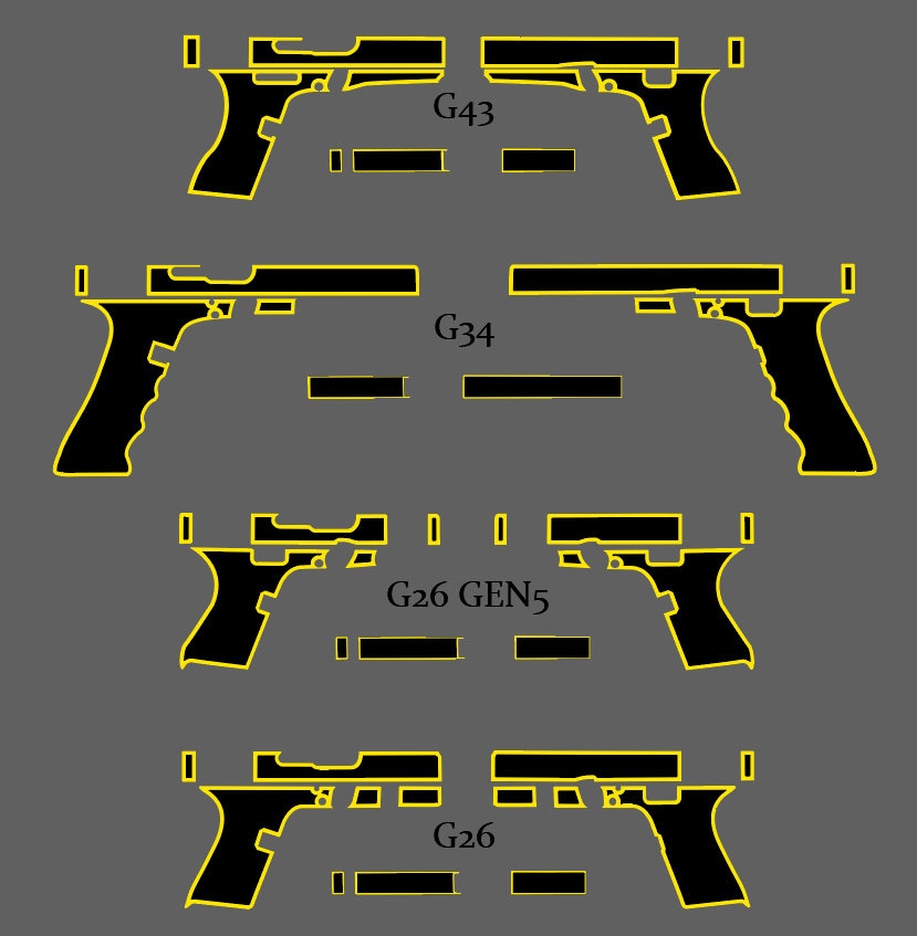Glock Templates for Design and Engraving (beyond Affordable) - Etsy