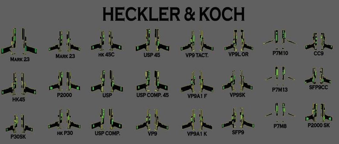 Heckler and Koch (HK) Templates for Design and Engraving (beyond ...