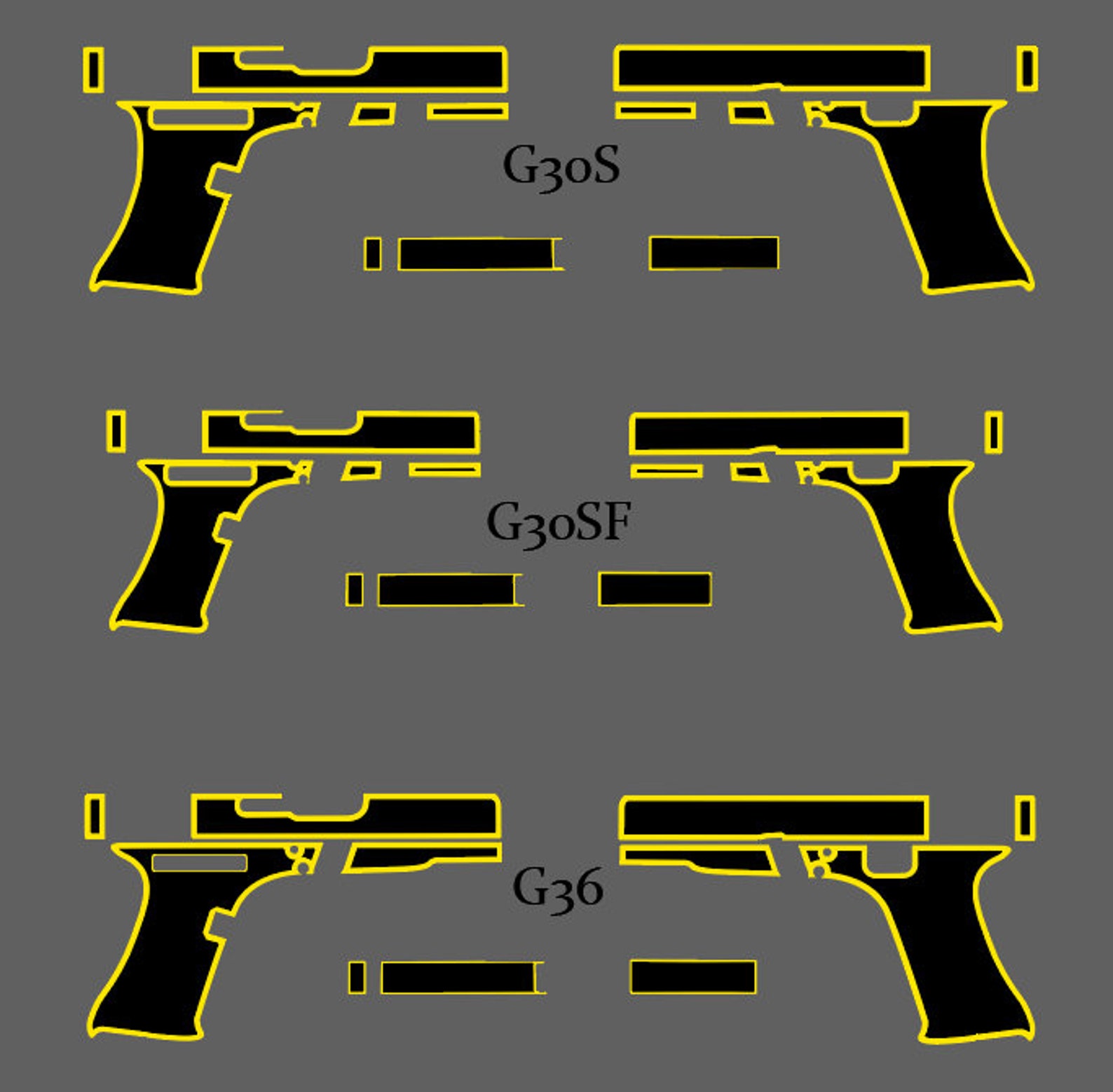 Glock Templates for Design and Engraving (beyond Affordable) - Etsy