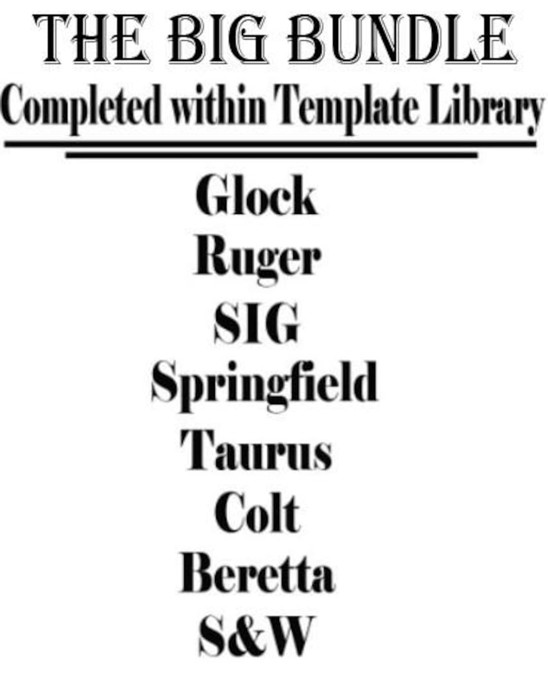 The Big Bundle 10 of the Biggest Name Templates for Design and Laser ...