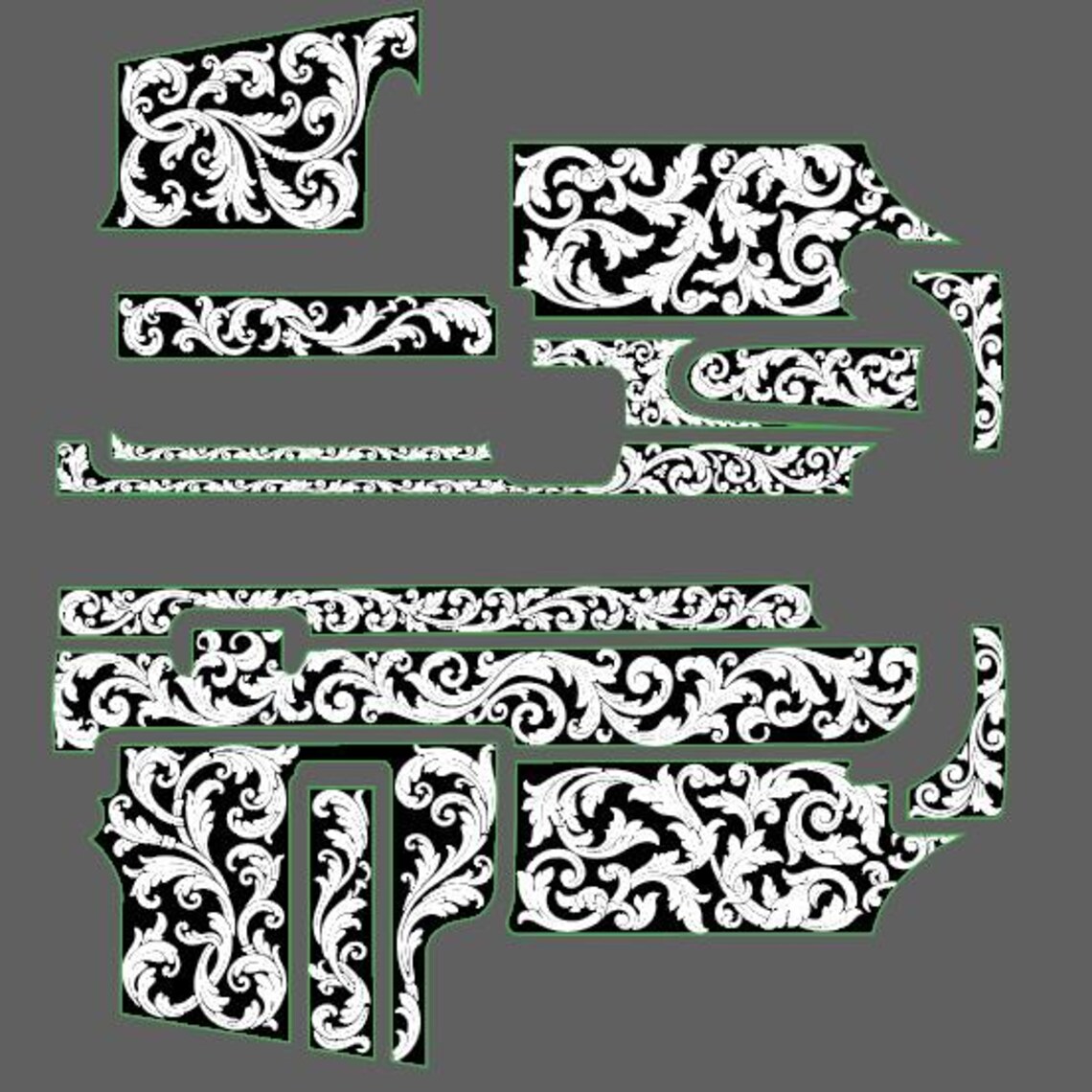 3X Scrolling AR Designs for Engraving/marking - Etsy