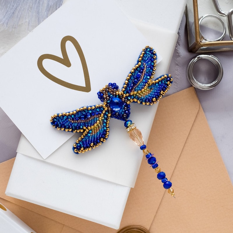 Seed Bead Brooch - Etsy