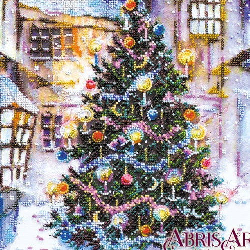 DIY Bead Embroidery Kit Christmas Bead Kit Holiday Cake - Etsy