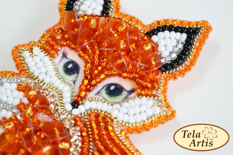 DIY Jewelry Making Kit Seed Beaded Brooch fox - Etsy