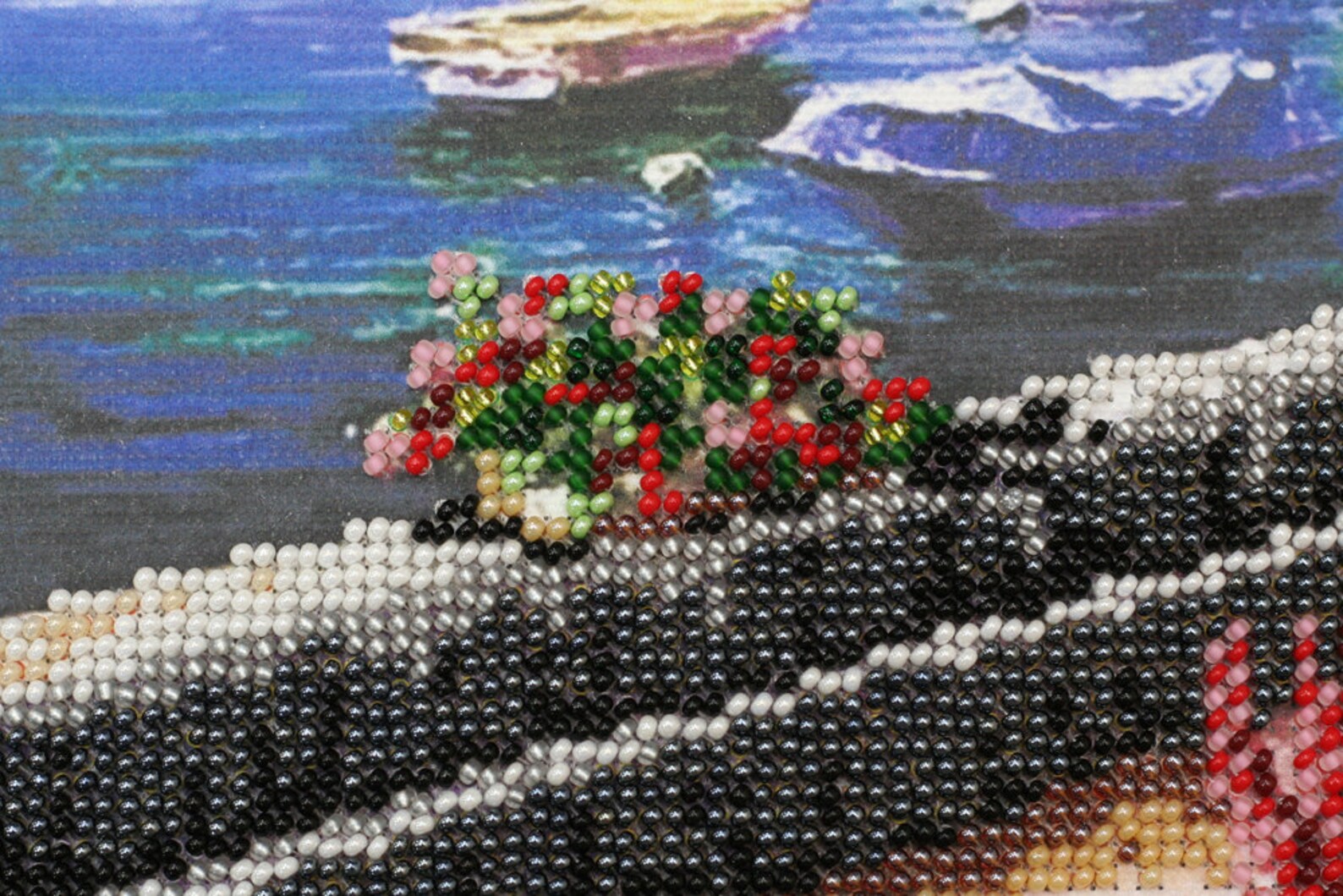 Bead Embroidery Kit on Art Canvas Bay. Abris Art DIY Beadwork Kit ...