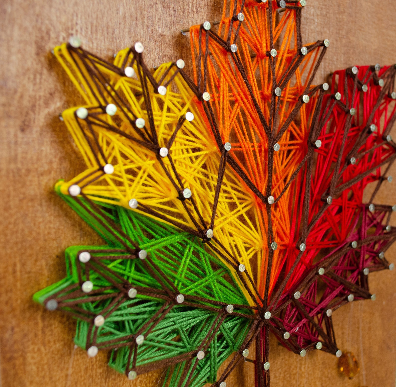 String Art DIY Kit "leaf" DIY, Abris Art. Creative DIY Kit. - Etsy