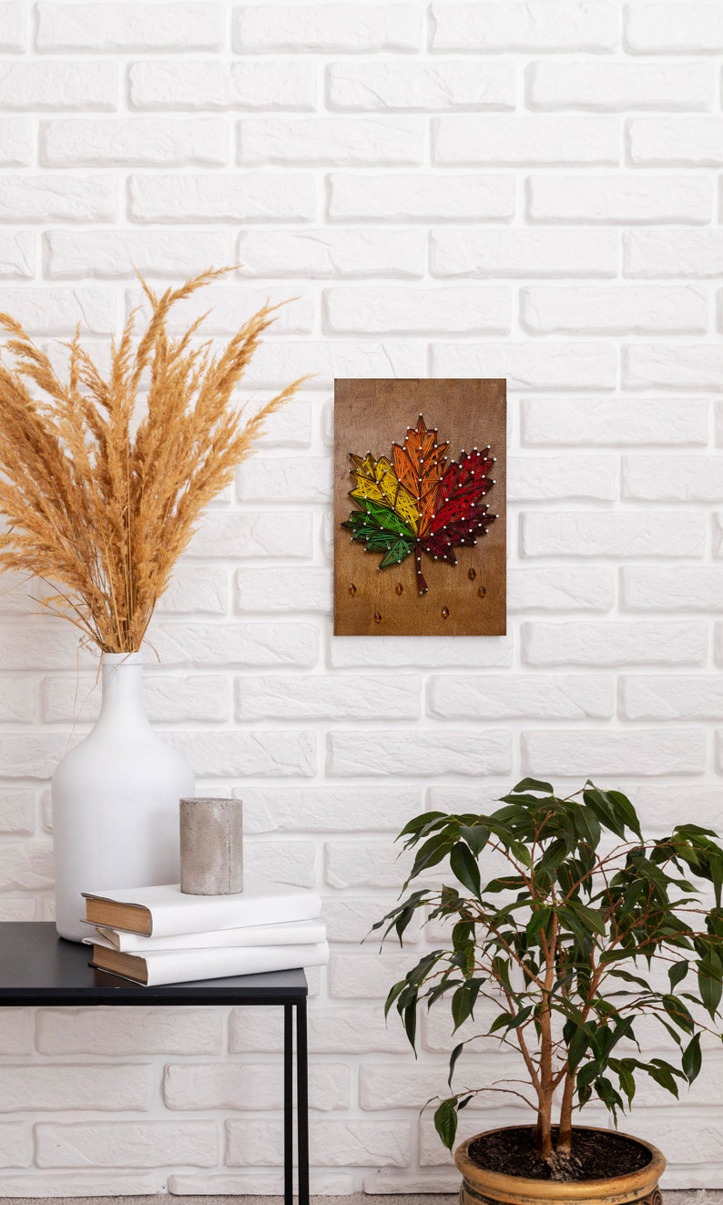 String Art DIY Kit "leaf" DIY. Creative DIY Kit. - Etsy