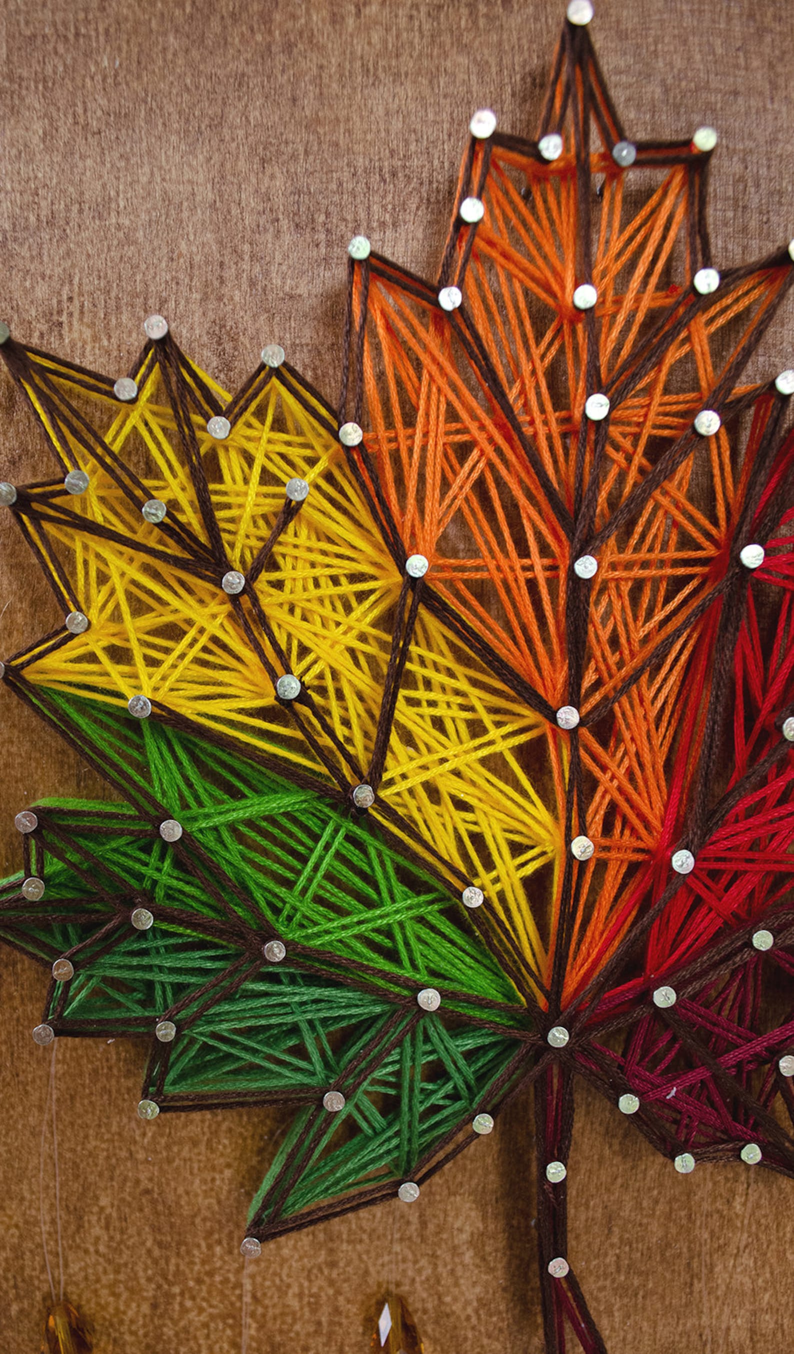 String Art DIY Kit "leaf" DIY, Abris Art. Creative DIY Kit. - Etsy