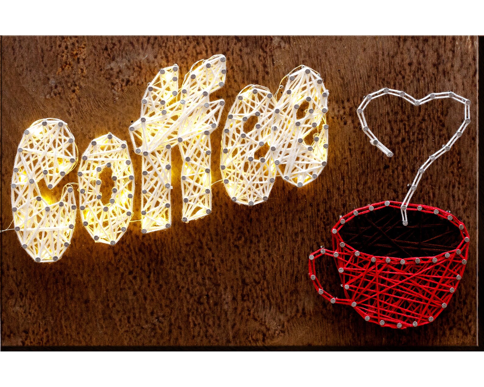 String Art DIY Kit coffee DIY Abris Art. Creative - Etsy