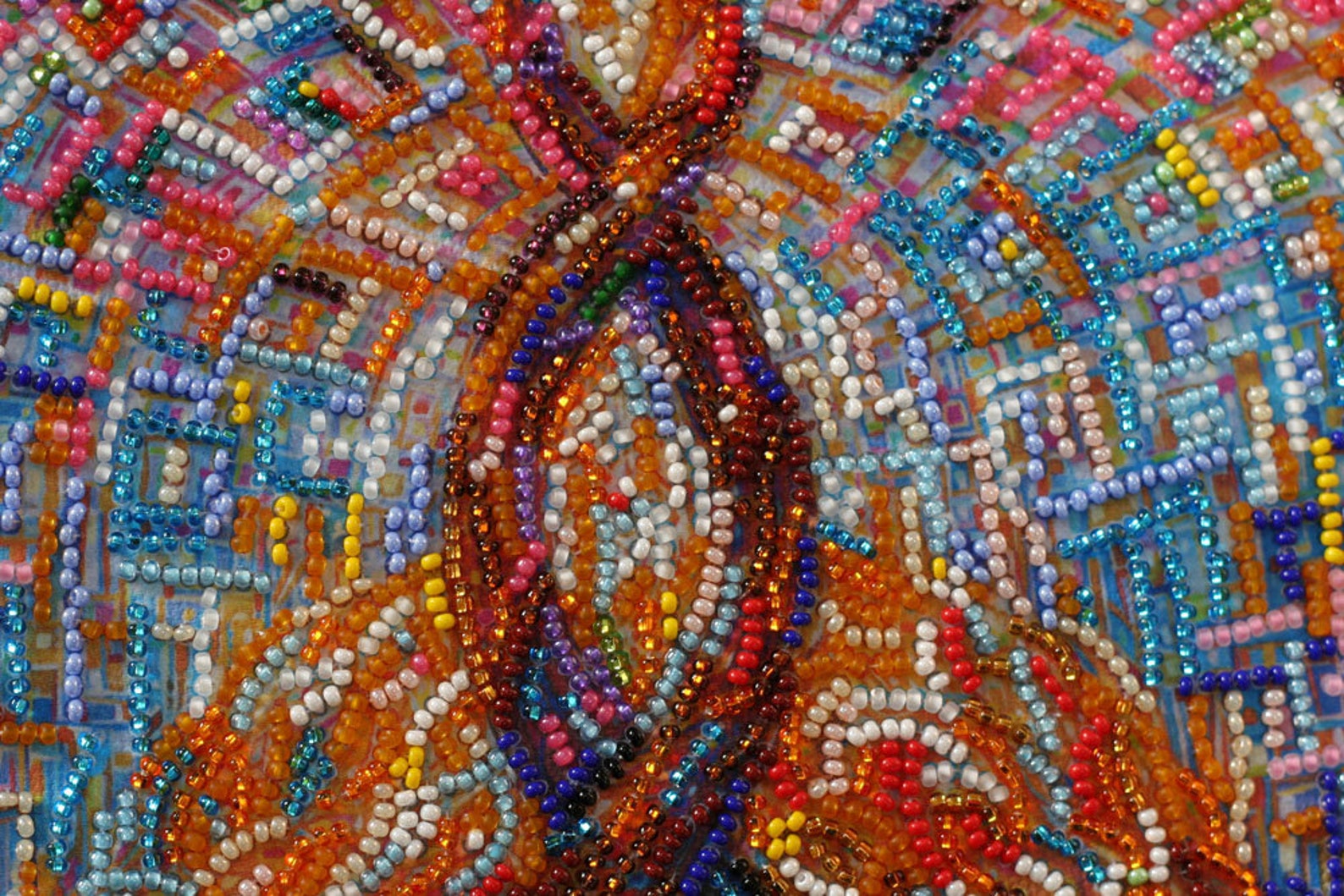 Bead embroidery kit on art canvas Junction. Abris Art DIY | Etsy