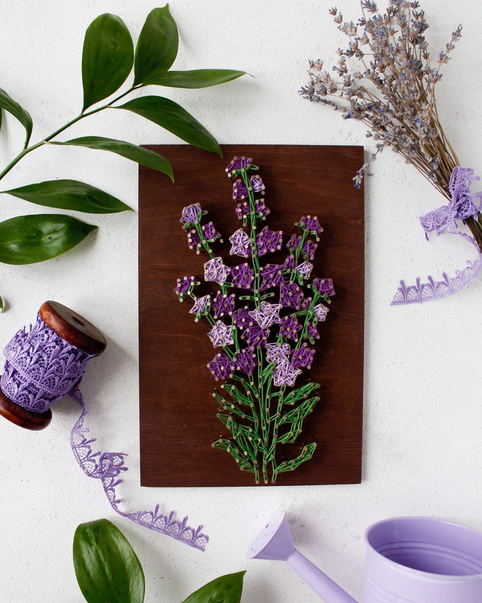 String Art DIY Kit "lavender" DIY. Creative DIY Kit. - Etsy