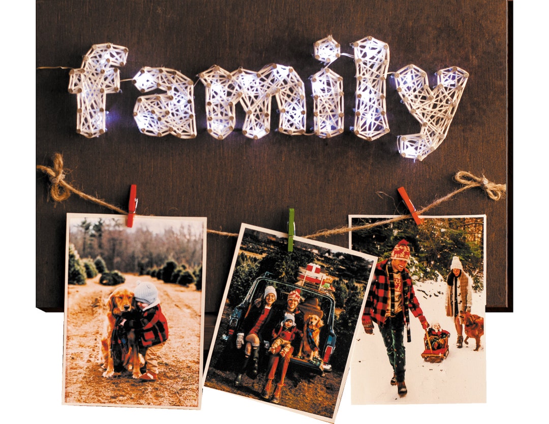 String Art DIY Kit "happy Family" DIY, Abris Art. Creative DIY Kit. - Etsy