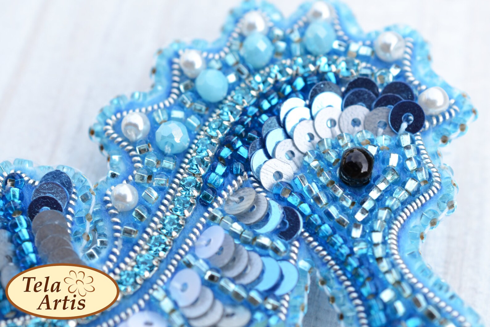 DIY Jewelry Making Kit, Seed Beaded Brooch "turquoise Horse", Tela ...