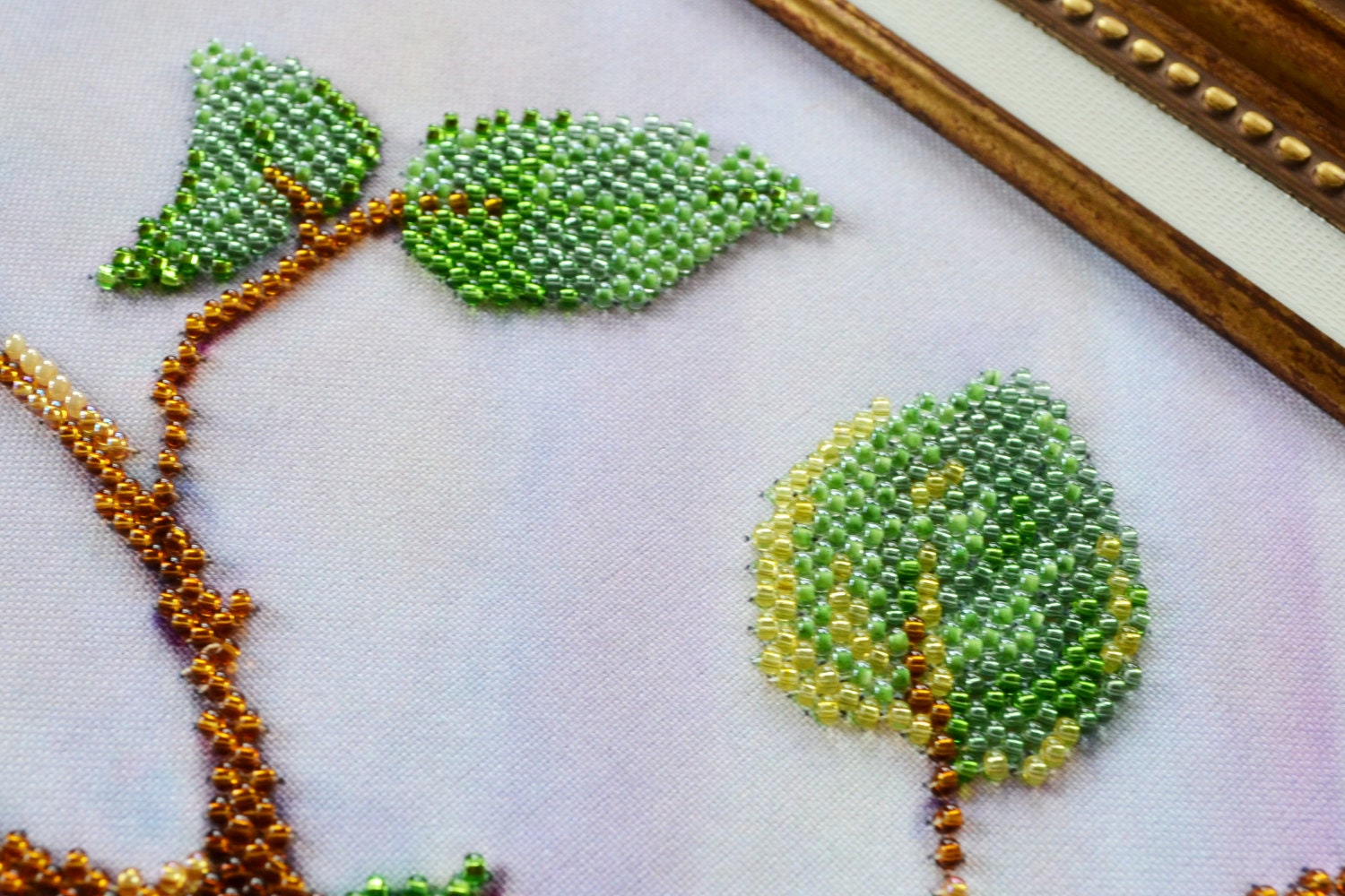 Bead Embroidery Kit on Gabardine Poetry (part2). Tela Artis DIY ...