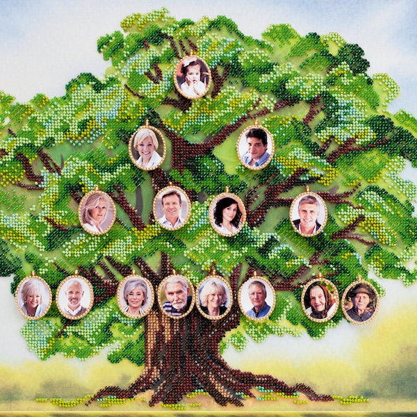Embroidery Family Tree Kit - Etsy