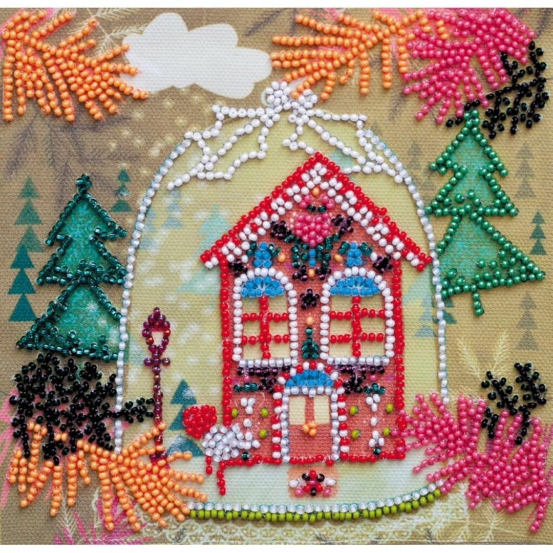 Bead Embroidery Kit on Art Canvas Like a Fairytale. Abris Art DIY ...