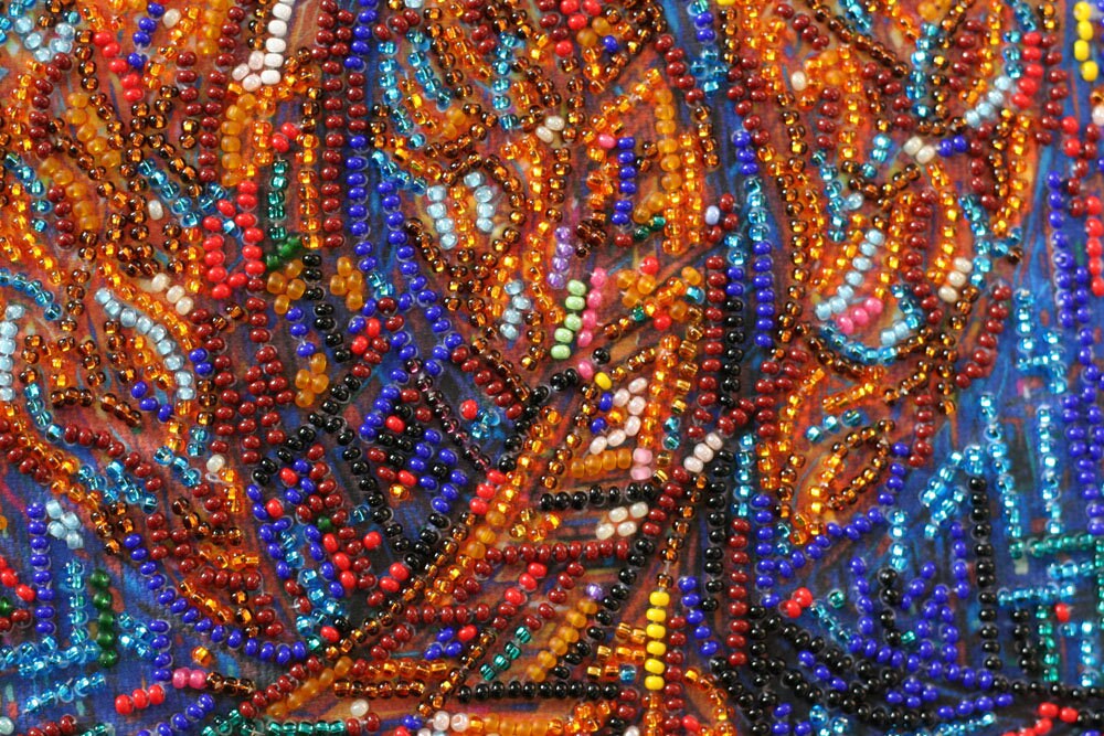 Bead embroidery kit on art canvas Junction. Abris Art DIY | Etsy
