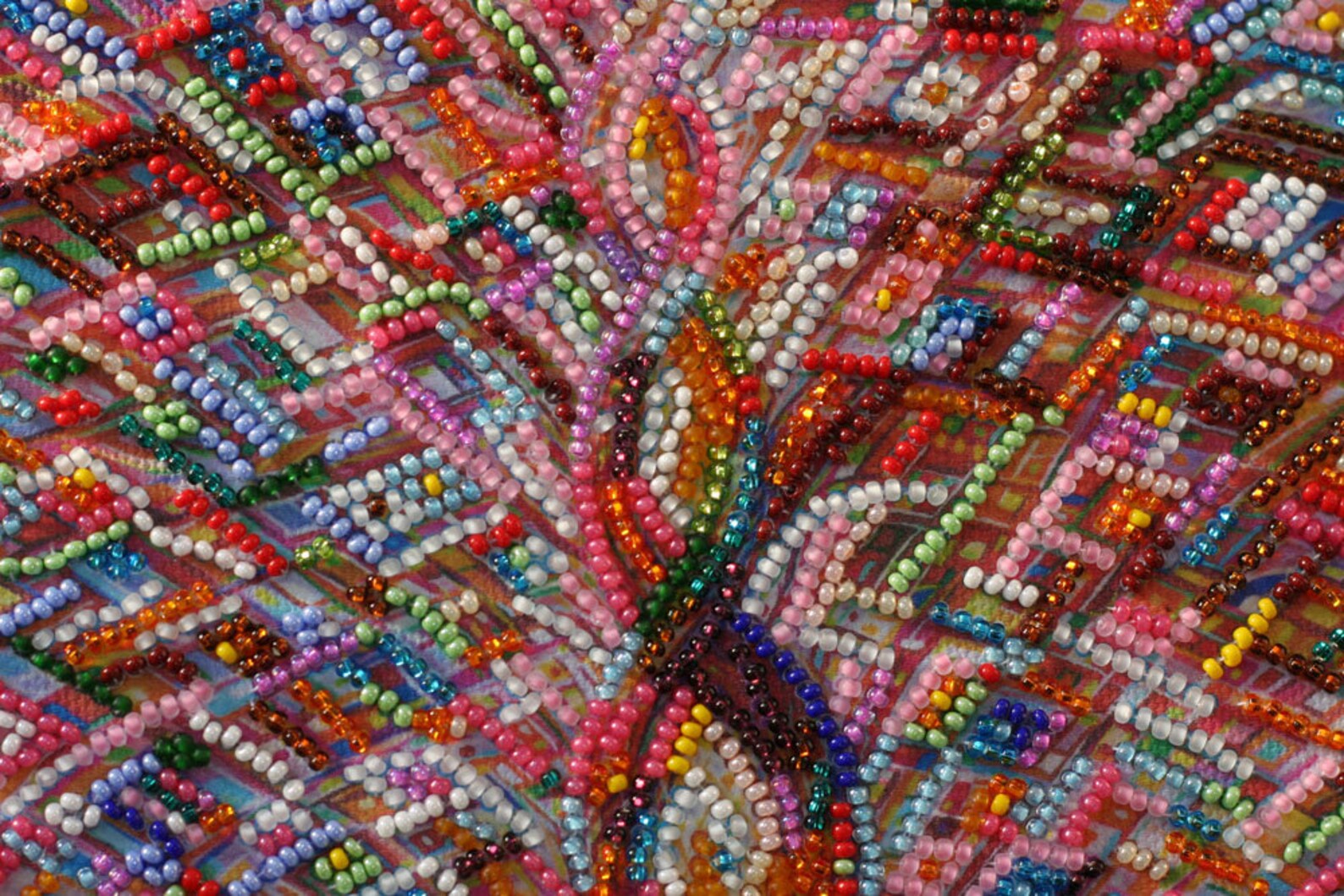 Bead Embroidery Kit on Art Canvas Junction. Abris Art DIY - Etsy