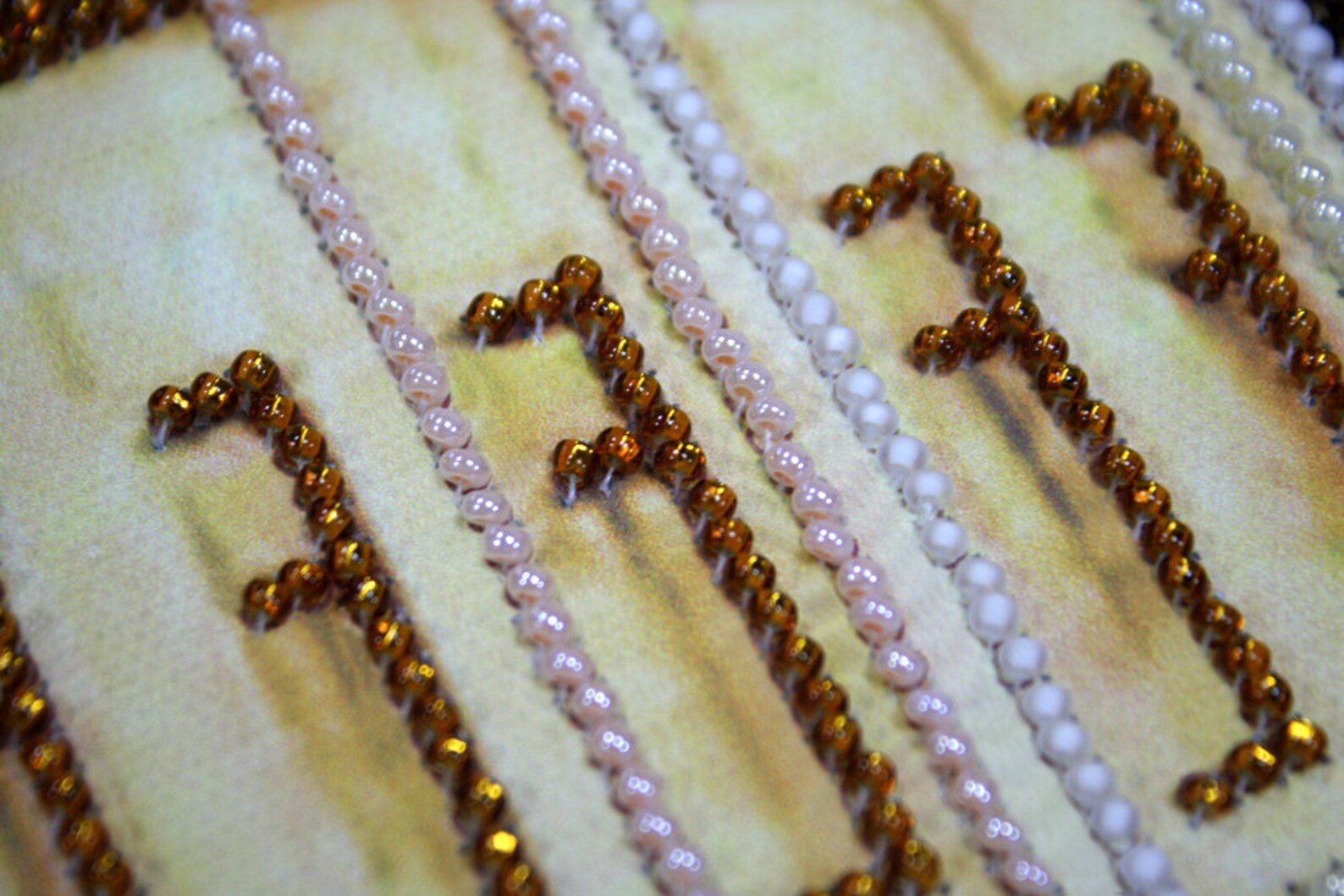 Bead Embroidery Kit on Art Canvas Autumn Poetry. DIY Beadwork Kit ...