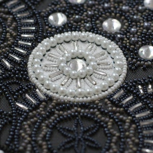 Bead Embroidery Kit on Art Canvas Balance. Abris Art DIY Beadwork Kit ...