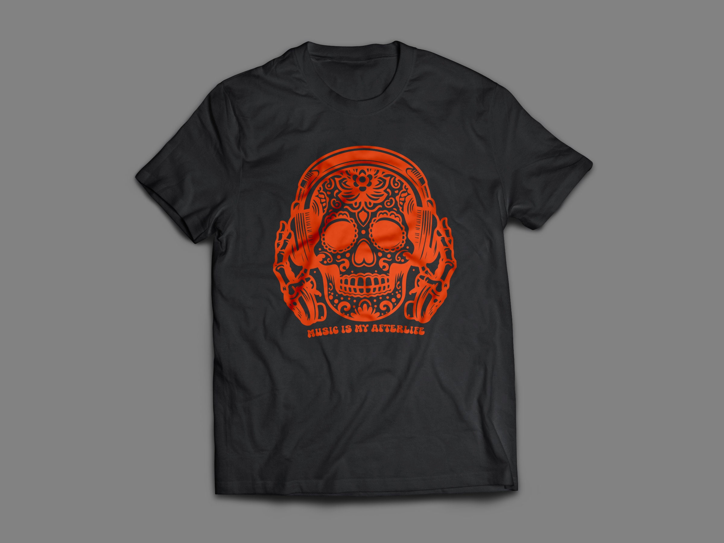 Music is My Afterlife Svg| Svg Png Jpg| Music Svg| Sugar Skull Png ...