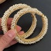 Cluster Pearl Bangles: Gold Finish Indian Jewelry (size 2.4 / 6 / 8 ...