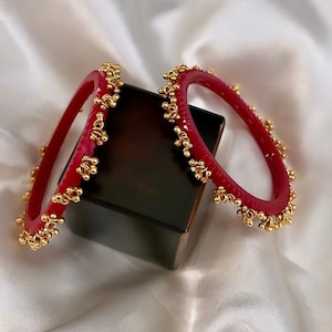 Gold Ghunghroo Shaka Pola Chudla Bangles | Size 2.6 | Choodla Bangles ...