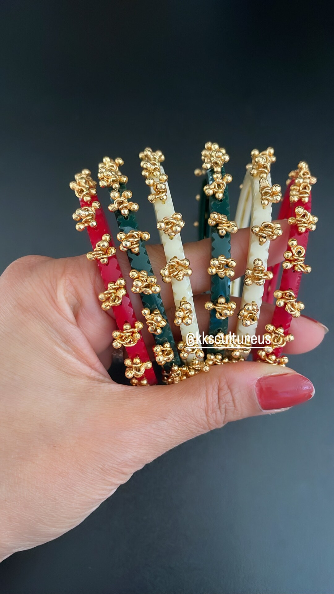 Gold Ghunghroo Shaka Pola Chudla Bangles | Size 2.6 | Choodla Bangles ...