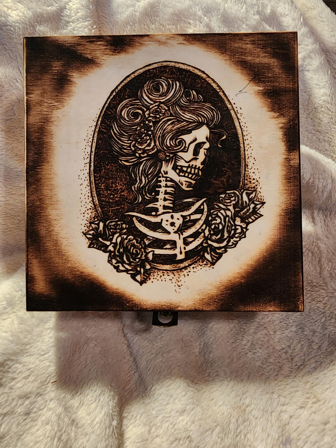 Skull Cameo Box - Etsy