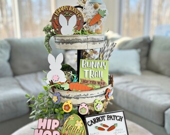 Spring Tiered Tray/spring Decorations/farmhouse Decor/tiered Tray Decor ...