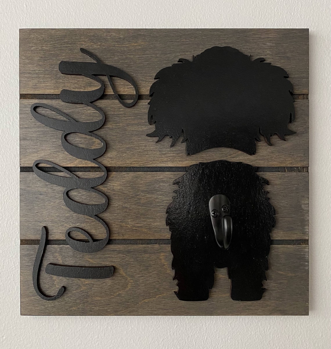 Dog Leash Hanger Sign/custom Dog Leash Holder/personalized Dog - Etsy