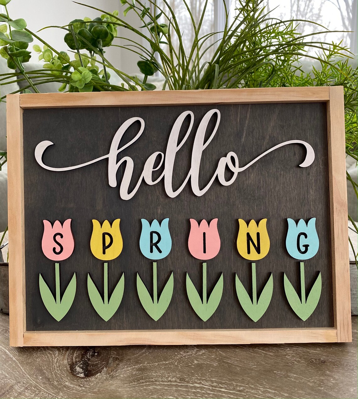 Spring Sign/welcome Spring Sign/welcome Sign/farmhouse | Etsy