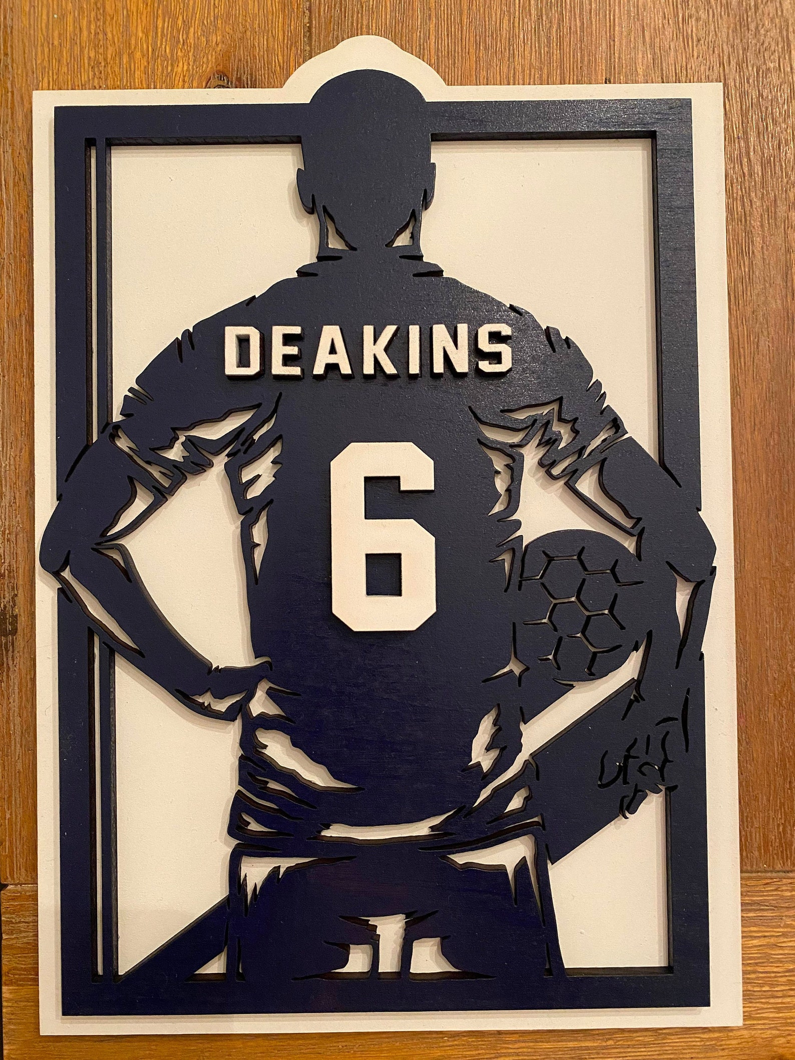 Personalized Sports Signs/soccer Sign/soccer Silhouette/gifts - Etsy