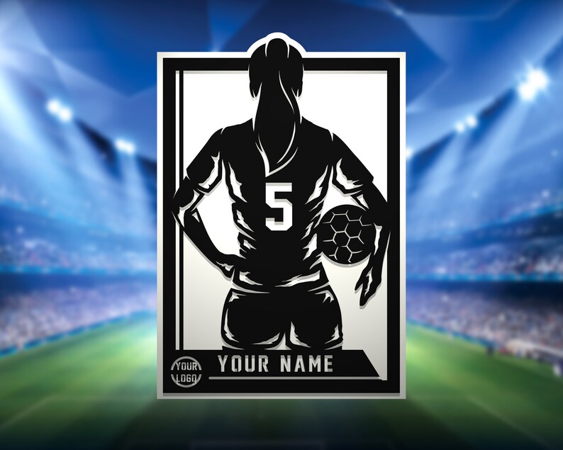 Personalized Sports Signs/soccer Sign/soccer Silhouette/gifts - Etsy