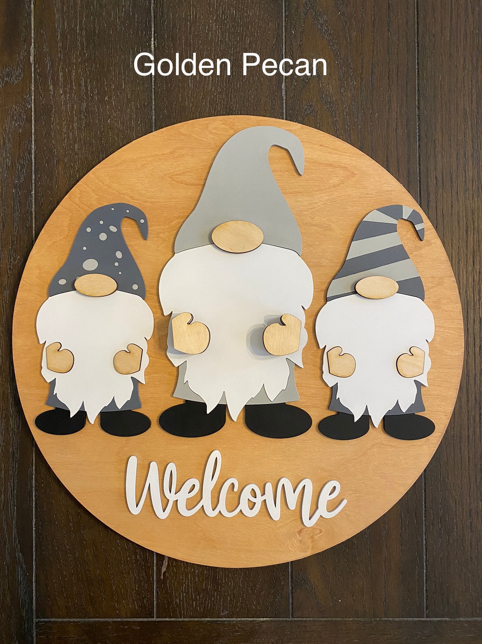 Gnome Welcome Sign/18 in Welcome Sign/home - Etsy UK