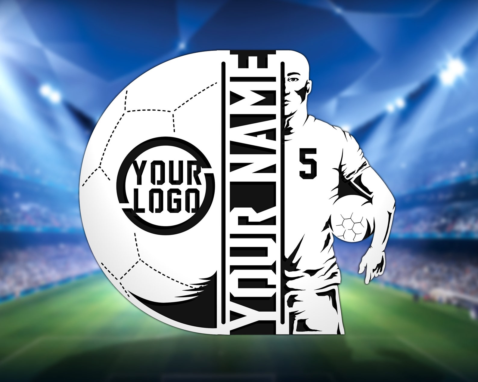 Personalized Sports Signs/soccer Sign/soccer Silhouette/gifts - Etsy