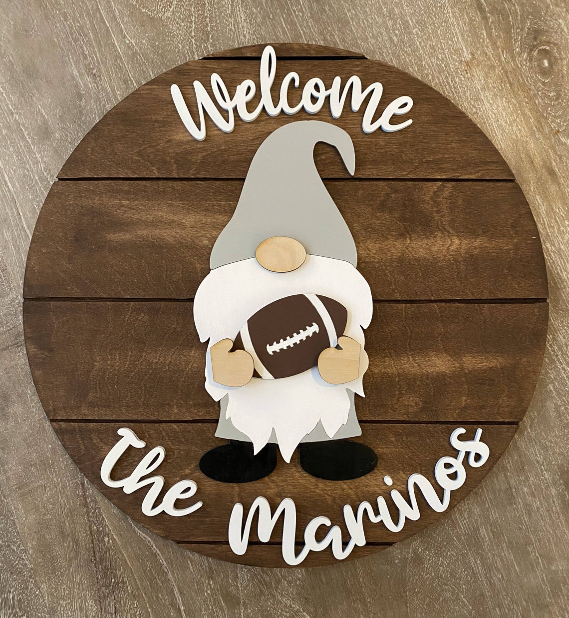 Gnome Welcome Sign/18 in Welcome Sign/home - Etsy