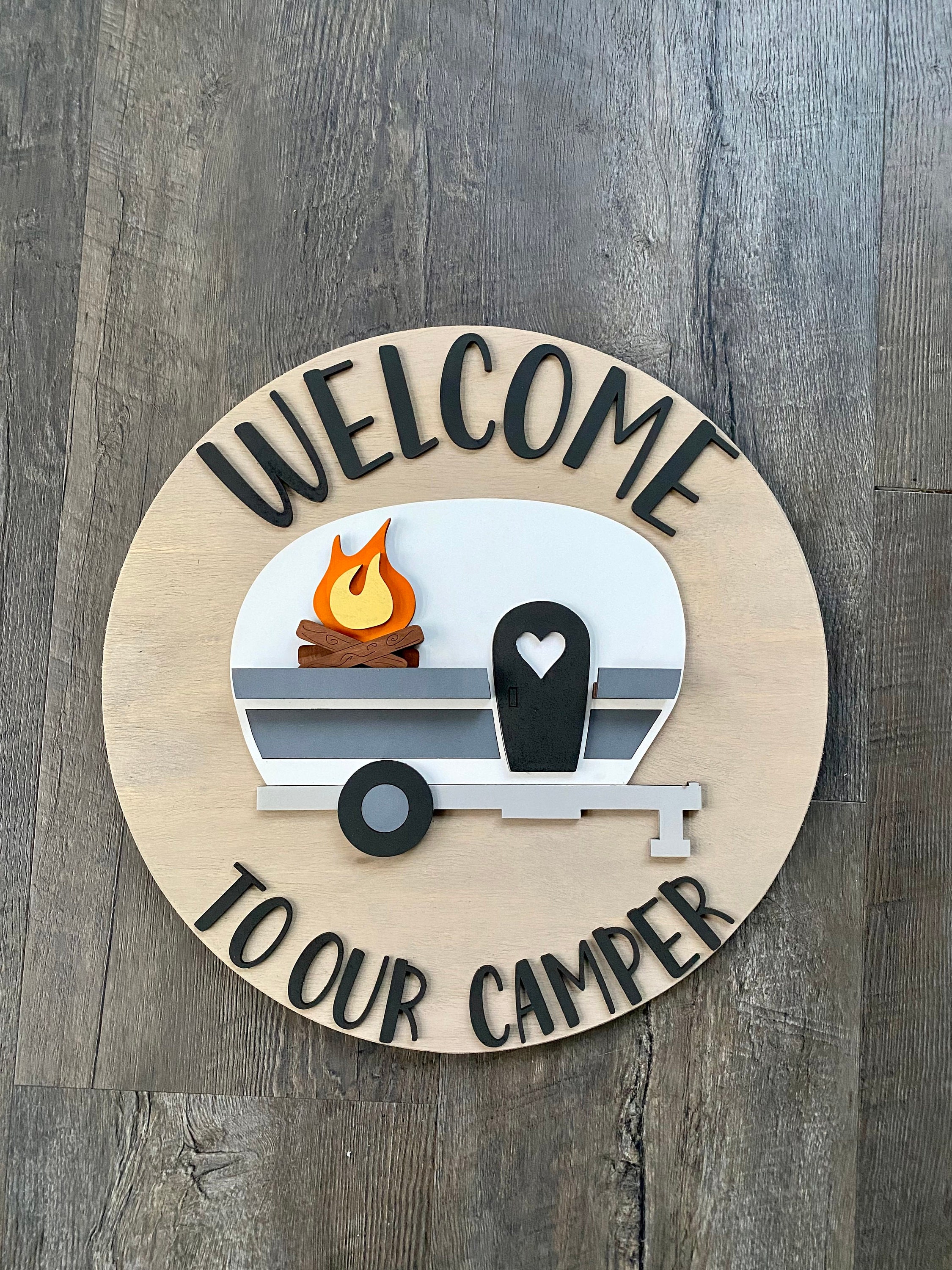 Welcome to Our Camper/interchangeable Sign/interchangeable - Etsy