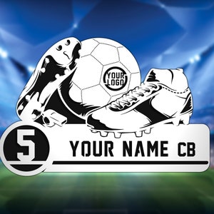 Personalized Sports Signs/soccer Sign/soccer Silhouette/gifts for Grad ...