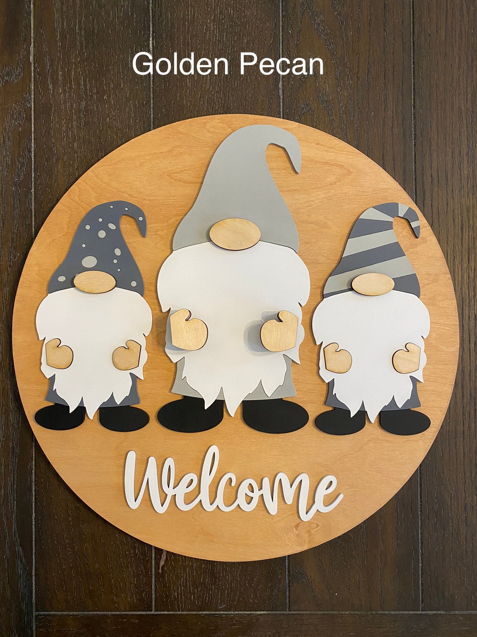Gnome Sweet Gnome Sign/18 in Round Sign/home | Etsy